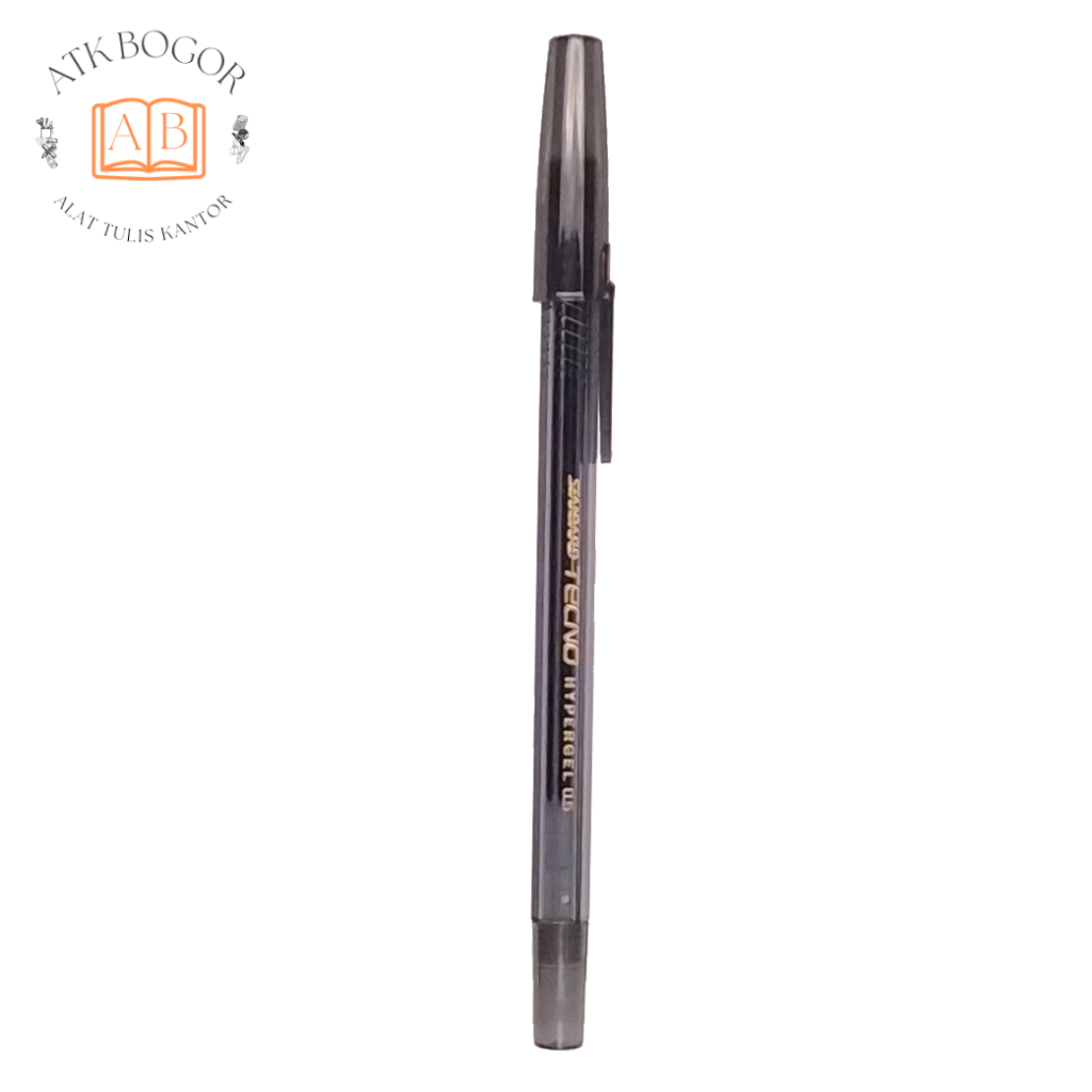 Jual Pulpen Jel Ukuran 0.5 Tinta Hitam Ujung Lancip Standard Tecno ...