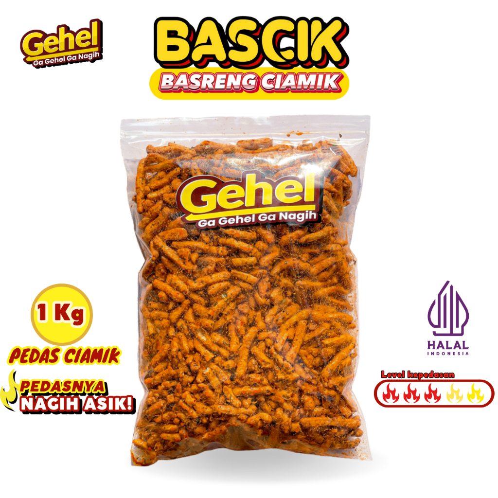 Jual GEHEL 1KG (BASRENG CIKRUH DAN BASRENG CIAMIK) - Camilan, Makanan ...