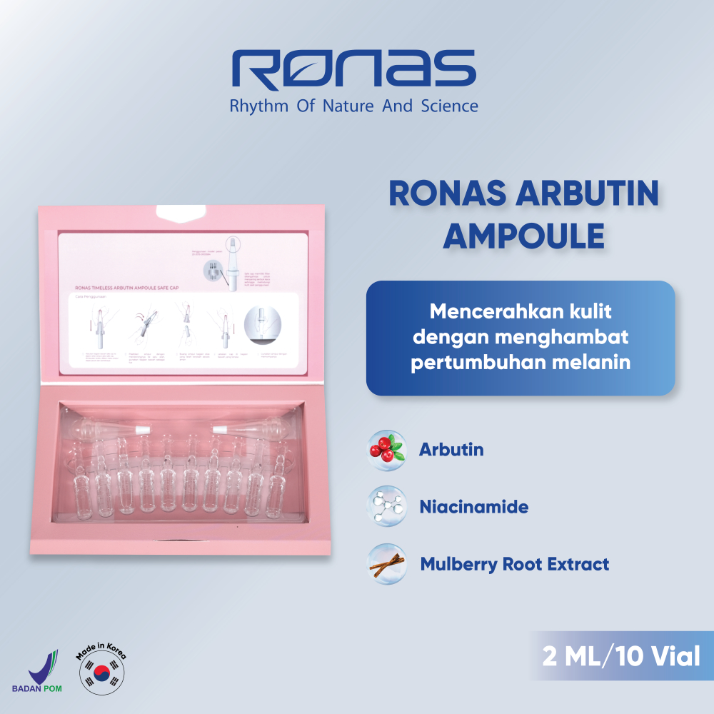 Jual RONAS Timeless Arbutin Ampoule | Shopee Indonesia