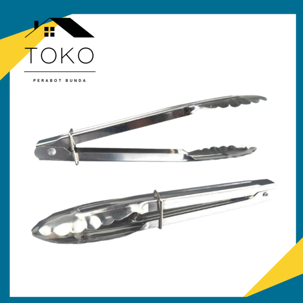Jual JEPITAN DAUN 9 / Capitan Stainless Steel Penjepit Gorengan Jepitan ...