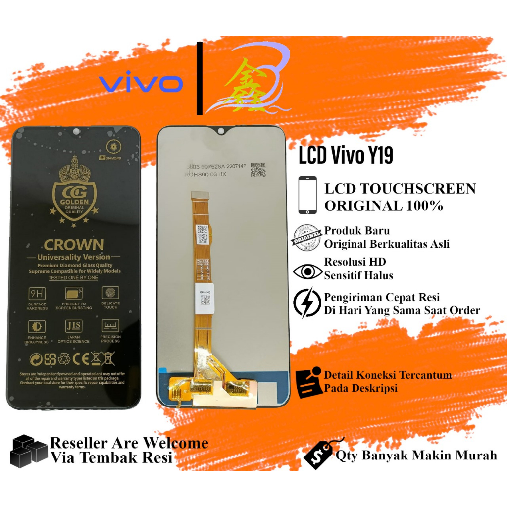 Jual LCD TOUCHSCREEN VIVO Y19 / Y5S / Z5i / U3 / U20 FULLSET | Shopee ...