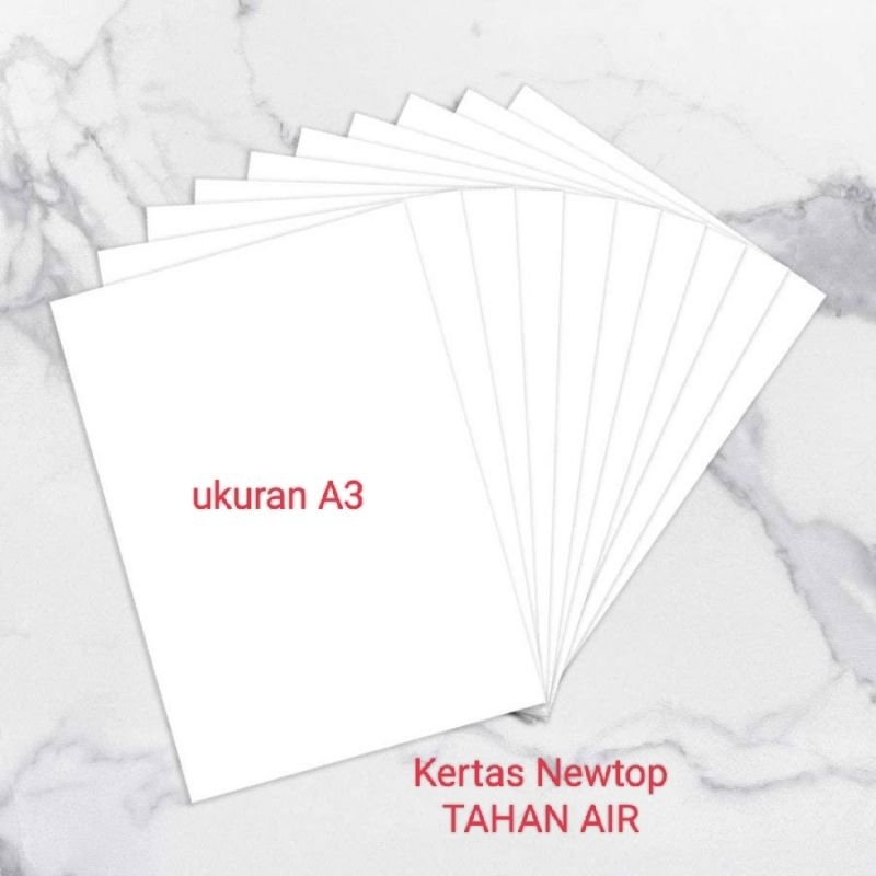 Jual Kertas Tahan Air / Newtop / Yupo / Sintetik / Synthetic Paper ...