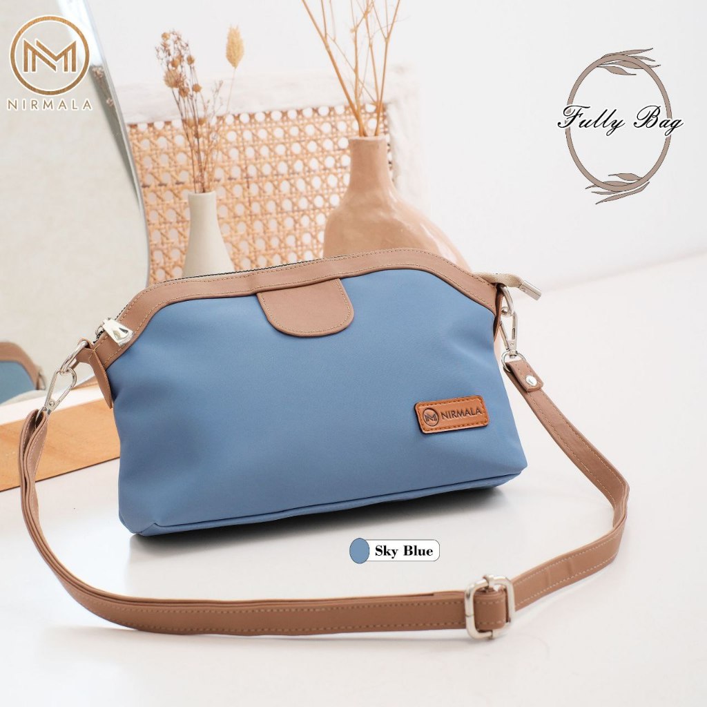 Jual Tas Selempang Wanita Sling Bag Perempuan Fully Nirmala Tali Panjang Pendek Antiair Tebal ...