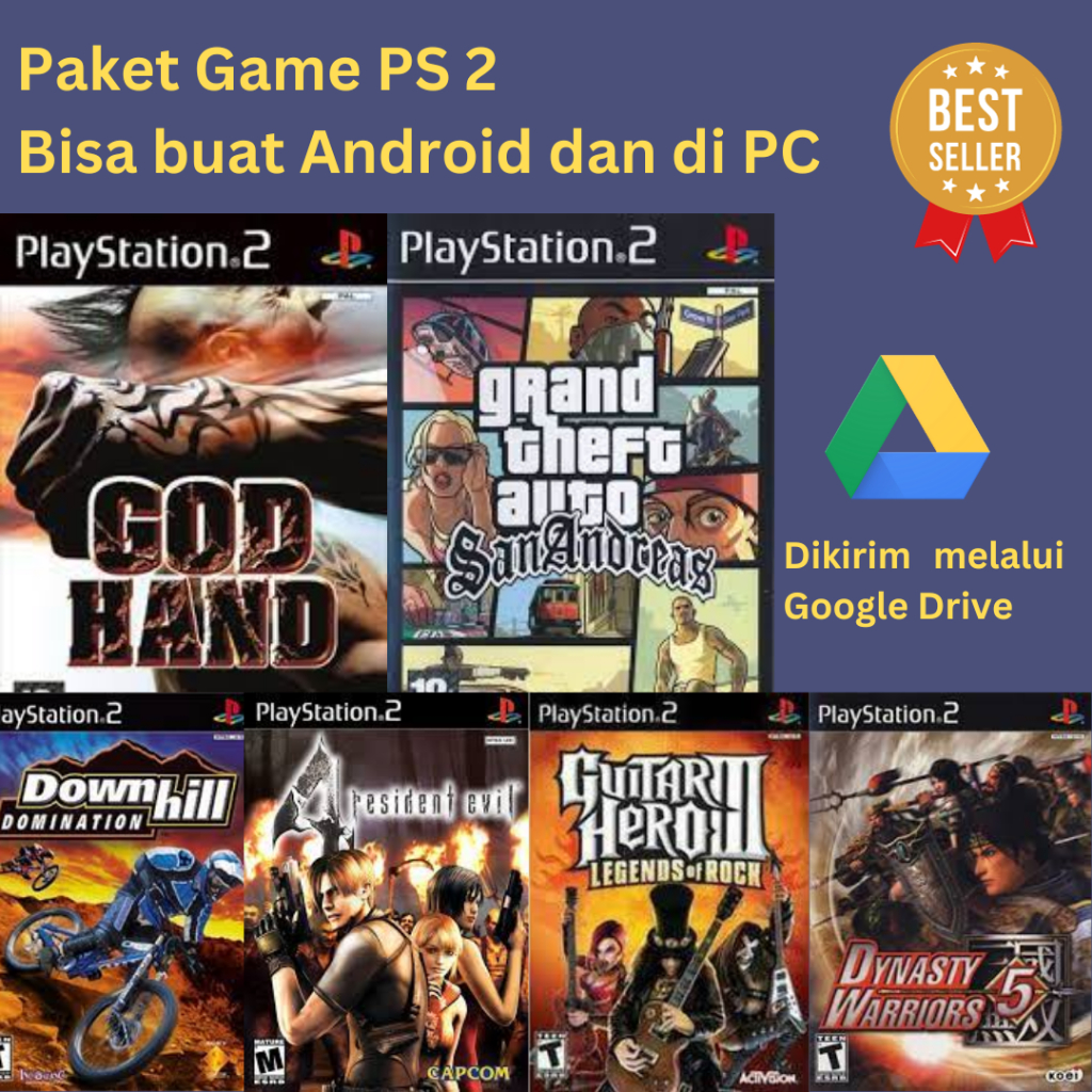 Jual Isi Game PS 2 bisa buat main di Android dan PC - Sudah termasuk ...