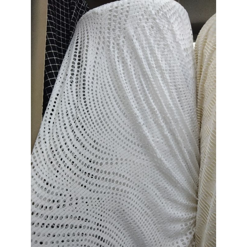 Jual KAIN RAJUT KATUN PUTIH BW | Shopee Indonesia