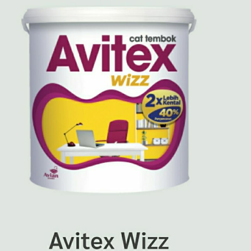 Jual Cat Tembok Avitex Wizz 5 KG Warna SW (Putih) | Shopee Indonesia