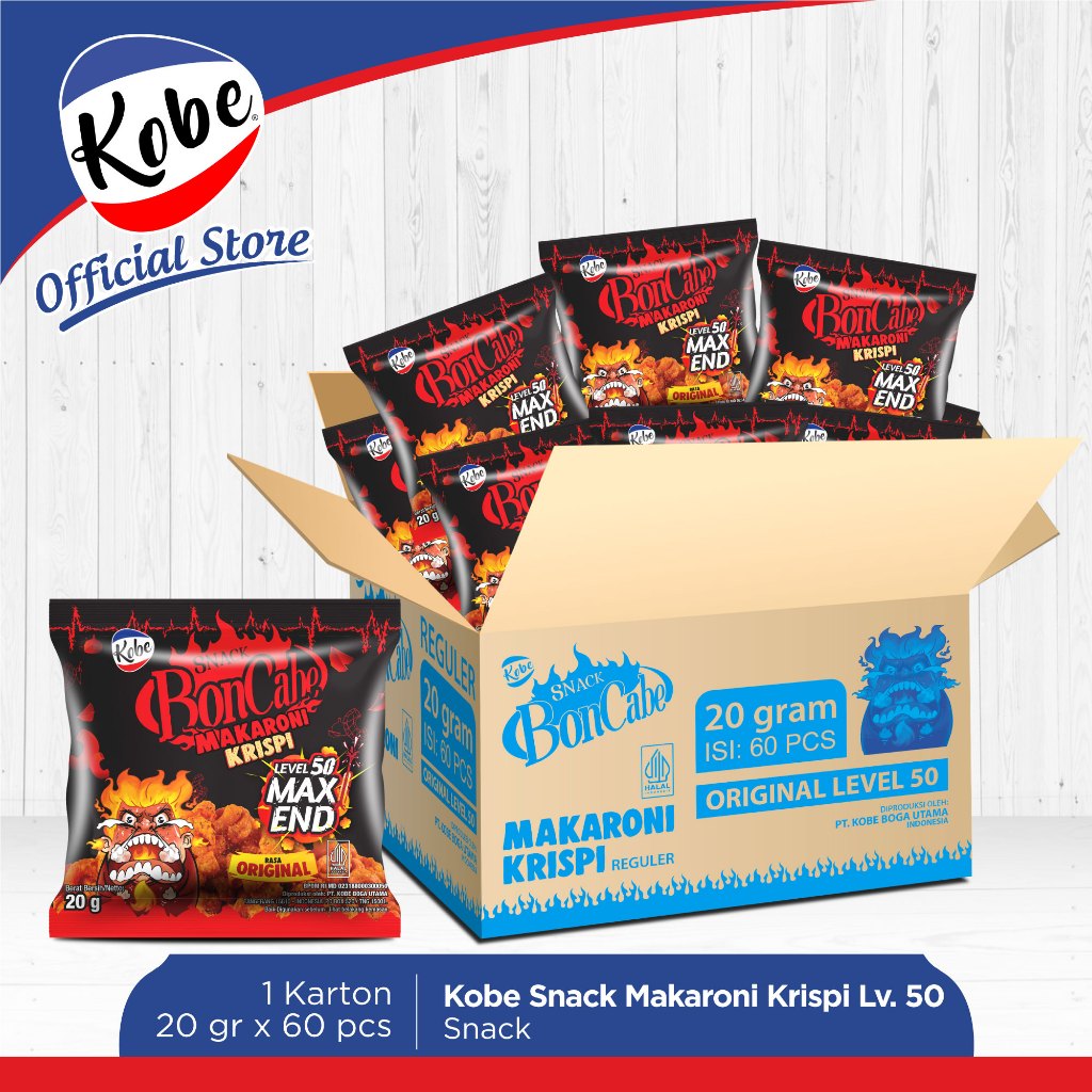 Jual BonCabe Snack Makaroni Krispi Level 50 Max End - 1 Karton isi ...