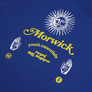 Jual MORWICK - Kaos Long Sleeve Lengan Panjang Pria - Forever - Biru ...