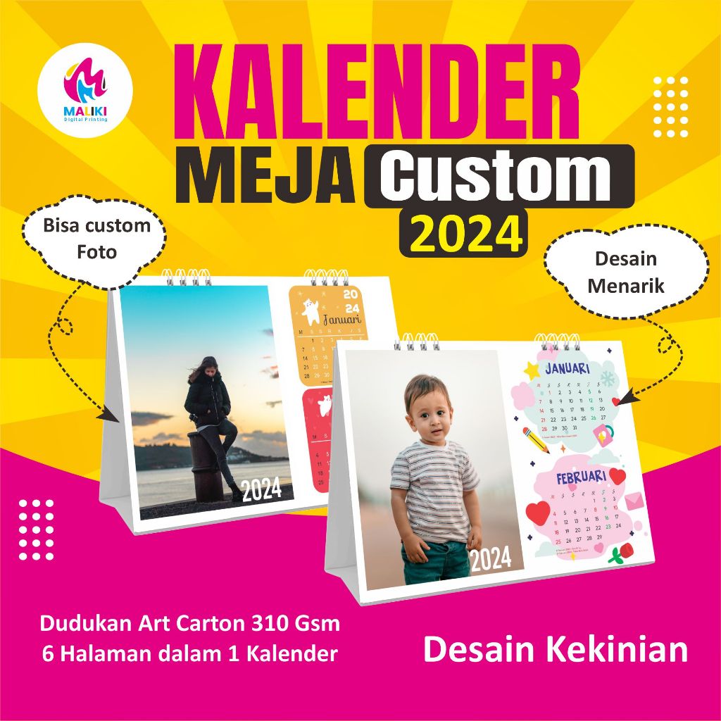 Jual KAlender Duduk 2025 Minimalist Qualitas terbaik CUSTOM | Shopee ...