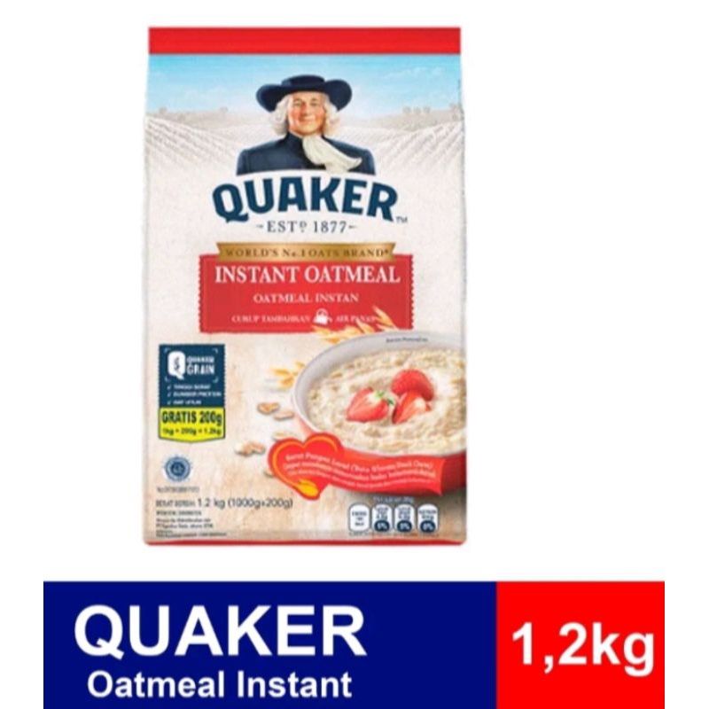 Jual Quaker Instant Oatmeal 1,2Kg | Shopee Indonesia