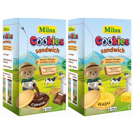 Jual Milna Cookies Sandwich - Camilan Bayi 12 Bulan Ke Atas | Shopee ...