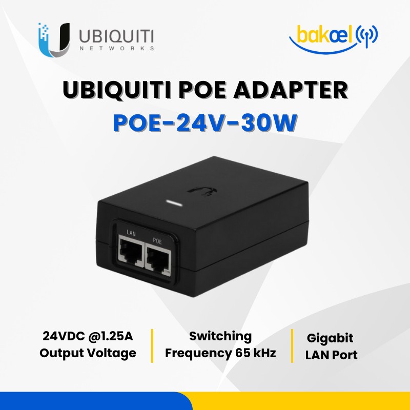 Jual Ubiquiti POE-24-30W PoE Adapter 24V DC (1.25A) | Shopee Indonesia