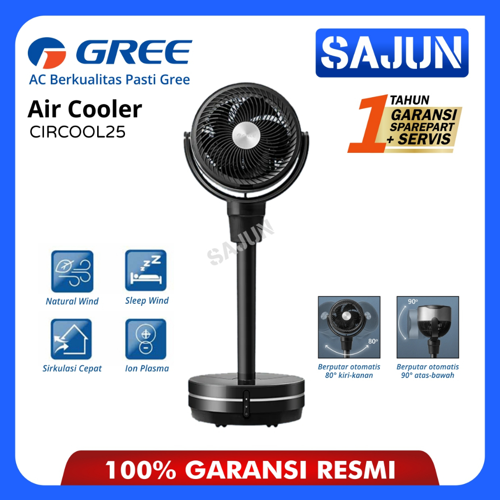 Jual GREE GCA-CIRCOOL25 Circulation Air Cooler dengan Generator Plasma ...