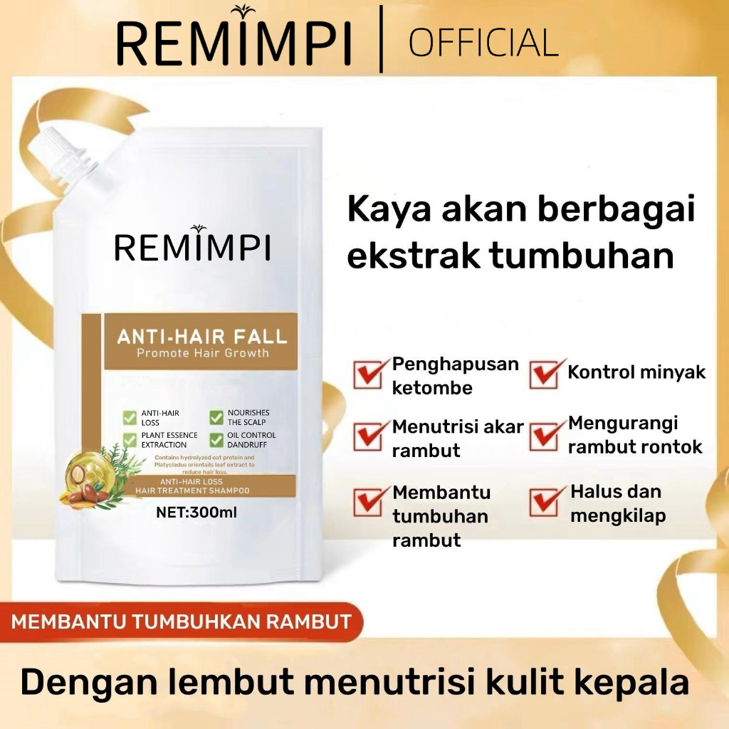 Jual REMIMPI Anti Hair Fall Hair Treatment Shampoo Oil Control Anti ...