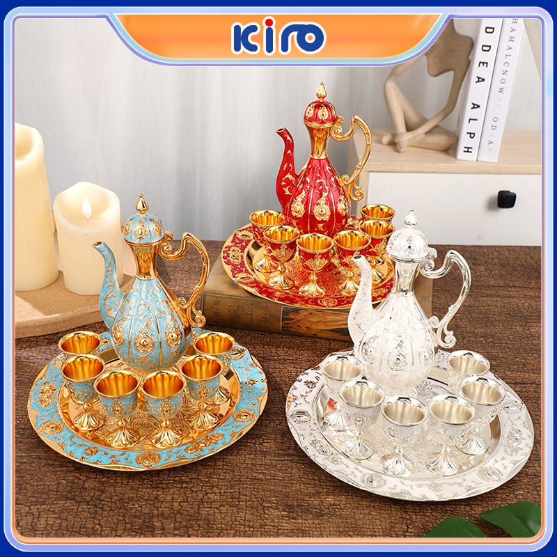 Jual 【Perlengkapan Muslim】RASI Teko Arab Aladin Set 7 Gold Warna Emas ...