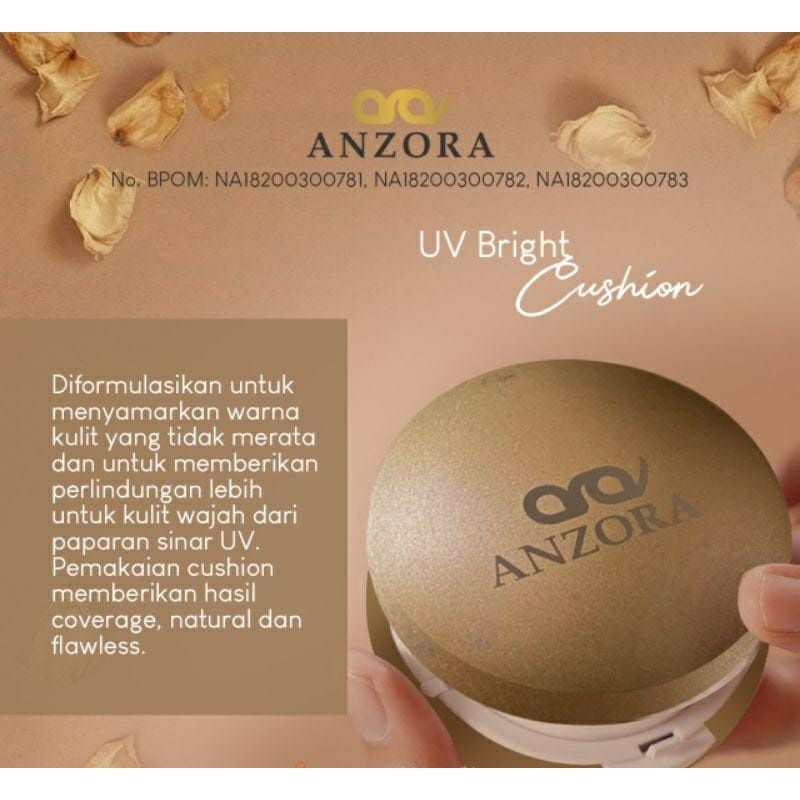 Jual cushion anzora/ bedak cushion anzora skincare/ bedak cair anzora ...