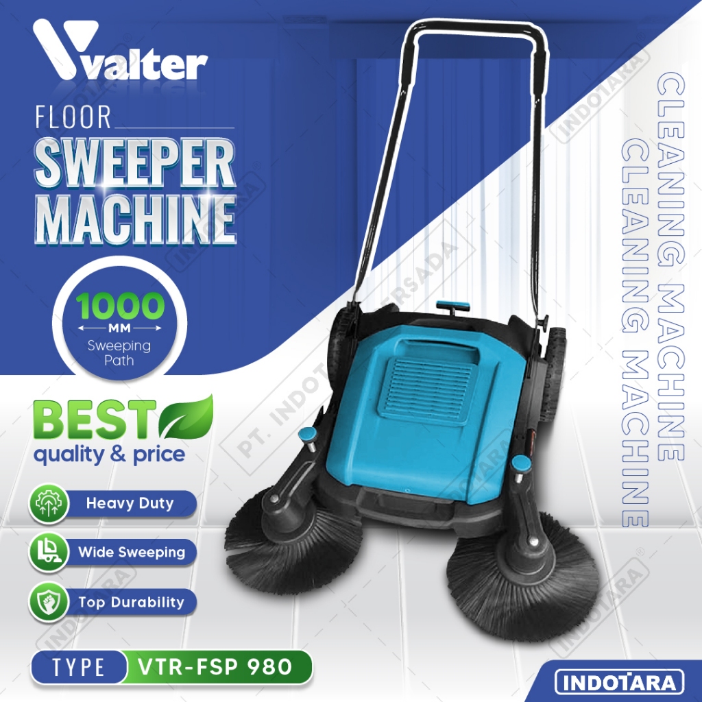 Jual Mesin Pembersih / Penyikat Lantai Manual - Valter Floor Sweeper ...