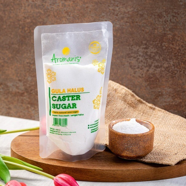 Jual Aromanis Castor Sugar 100gr Repack Fine Caster Sugar Cane Gula ...
