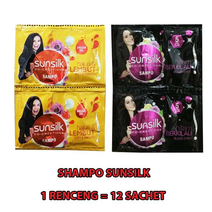 Jual SUNSILK SHAMPOO RENCENG ISI 12 SACHET x 11 ML ISI 2 PCS 5ml HITAM ...