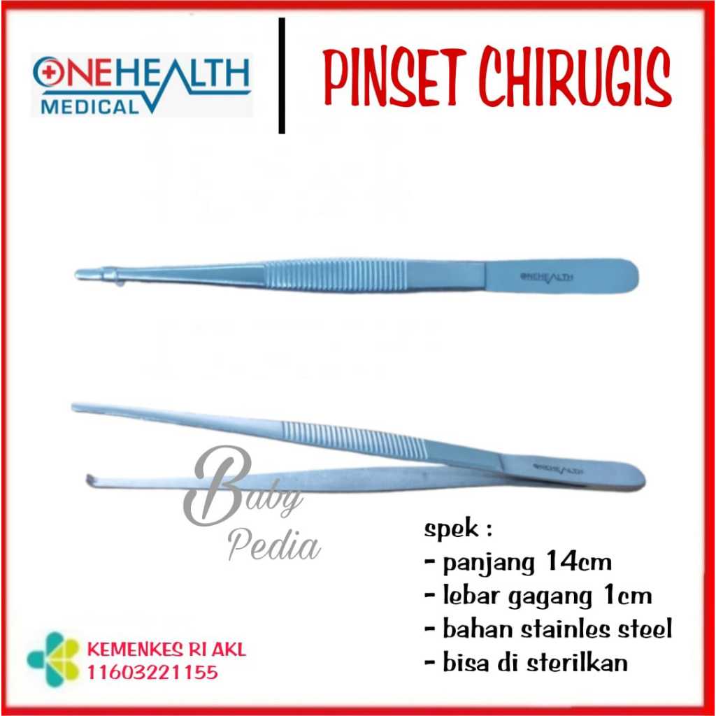 Jual Pinset Anatomi 14cm Pinset Chirugis 14 cm Pincet Medis Anatomy ...
