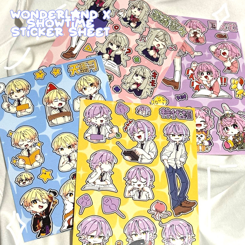 Jual wonderland x showtime sticker sheet (emu,nene,rui,tsukasa ...