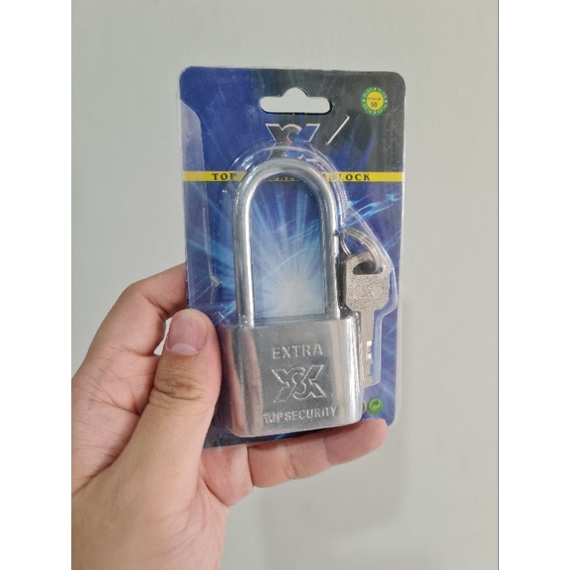 Jual Gembok Besi / Baja Putih "RRT" 50mm Panjang | Shopee Indonesia