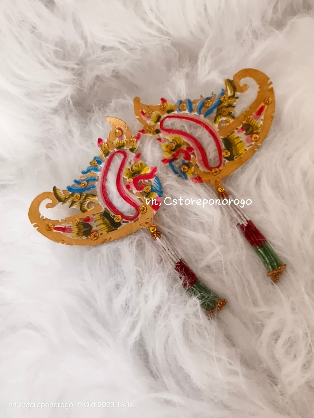 Jual SUMPING & KLAT BAHU KULIT SEPASANG HARGA GROSIR / sumping plasmen ...