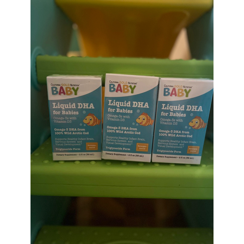 Jual Baby DHA, omega 3 & vitamin D3 California Gold Nutrition 1050 mg ...