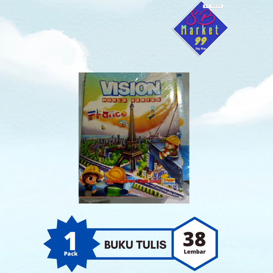 Jual Buku Tulis Vision 38 Lembar (1pack isi 10pcs) | Shopee Indonesia