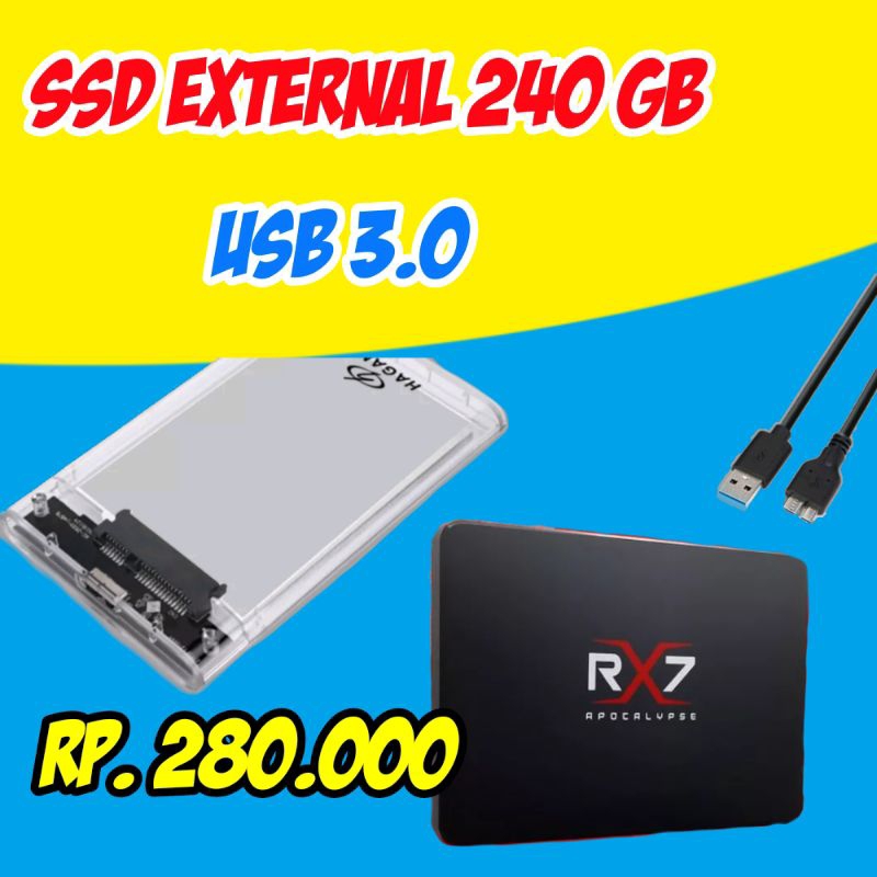 Jual SSD external 256 gb RX7 | Shopee Indonesia