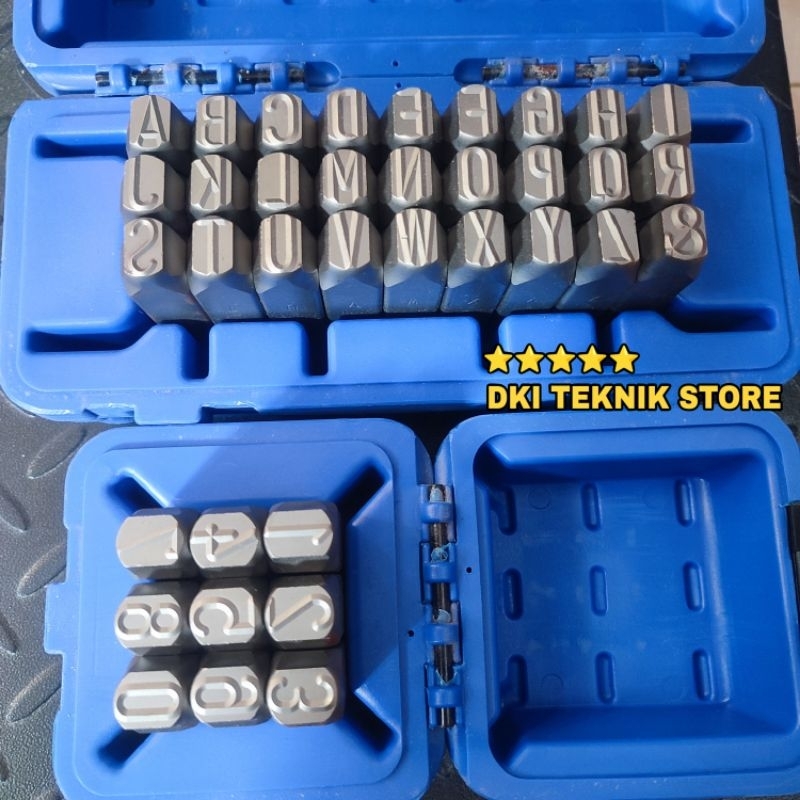 Jual Masus Alat Ketok Huruf Angka 16 Mm Stamp Punch Letter A - Z & 0 ...