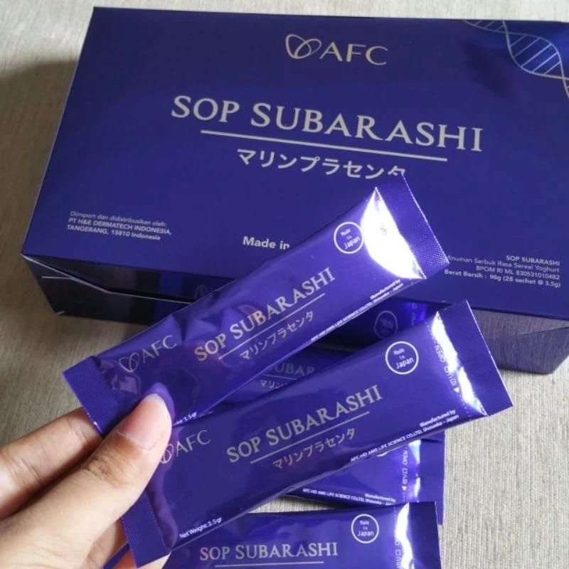 Jual SOP SUBARASHI, Produk AFC Japan isi 28 sachet | Shopee Indonesia