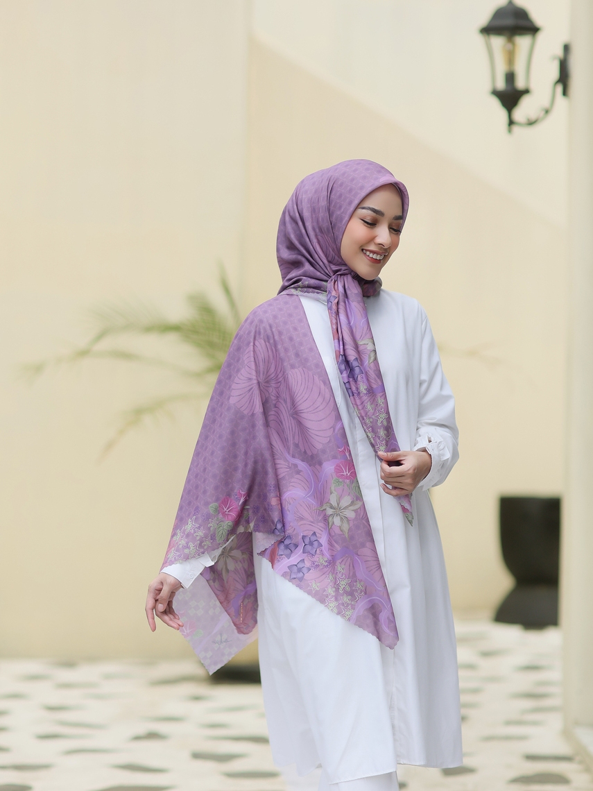 Jual ALARA SERIES HIJAB VOAL PRINTING SEGI EMPAT PREMIUM VOAL TRYSPAN ...