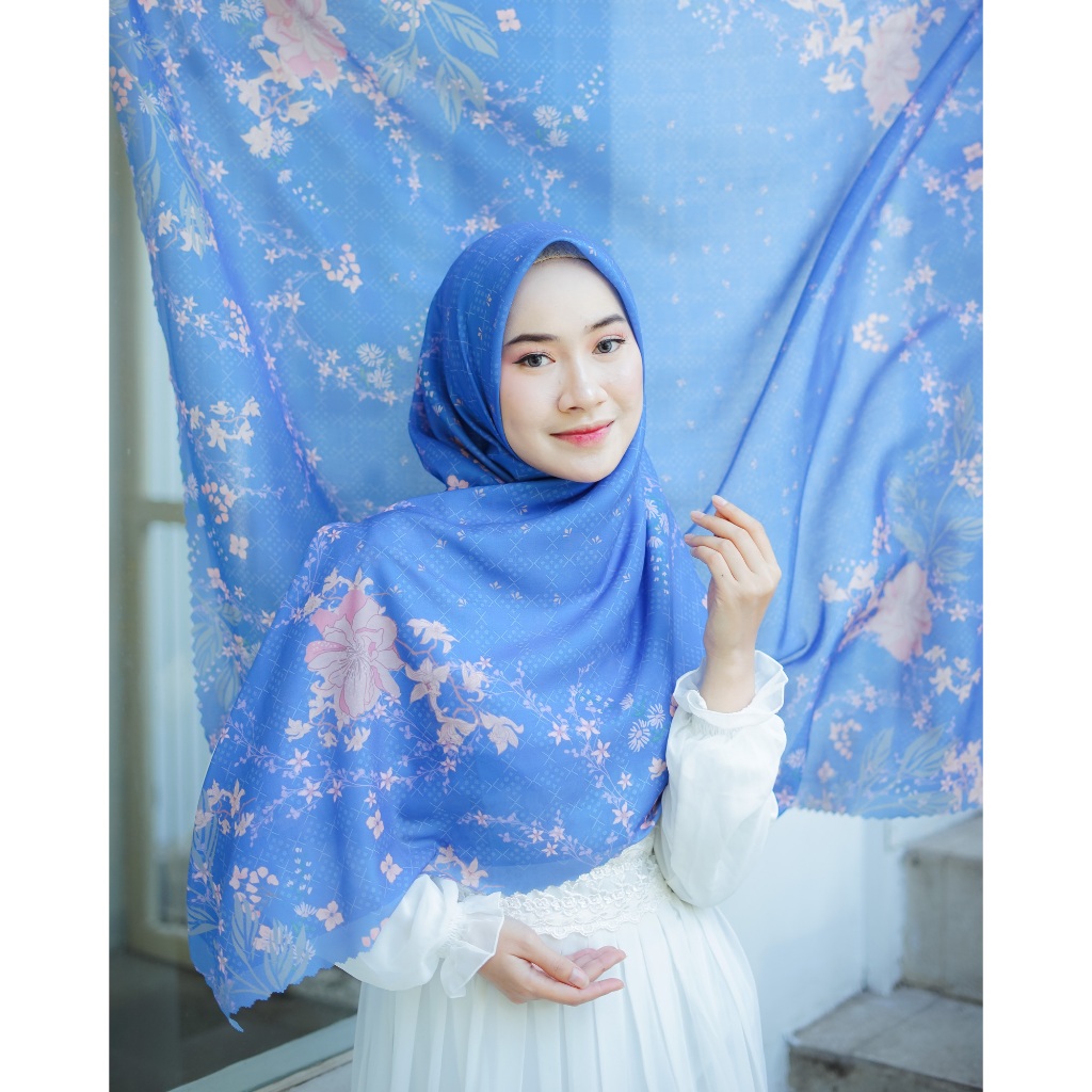 Jual DALIYA SERIES HIJAB VOAL PRINTING PREMIUM SEGI EMPAT VOAL TRYSPAN ...