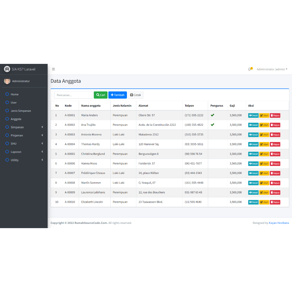 Jual Source Code Sistem Informasi Akuntansi Koperasi Simpan Pinjam Laravel | Shopee Indonesia