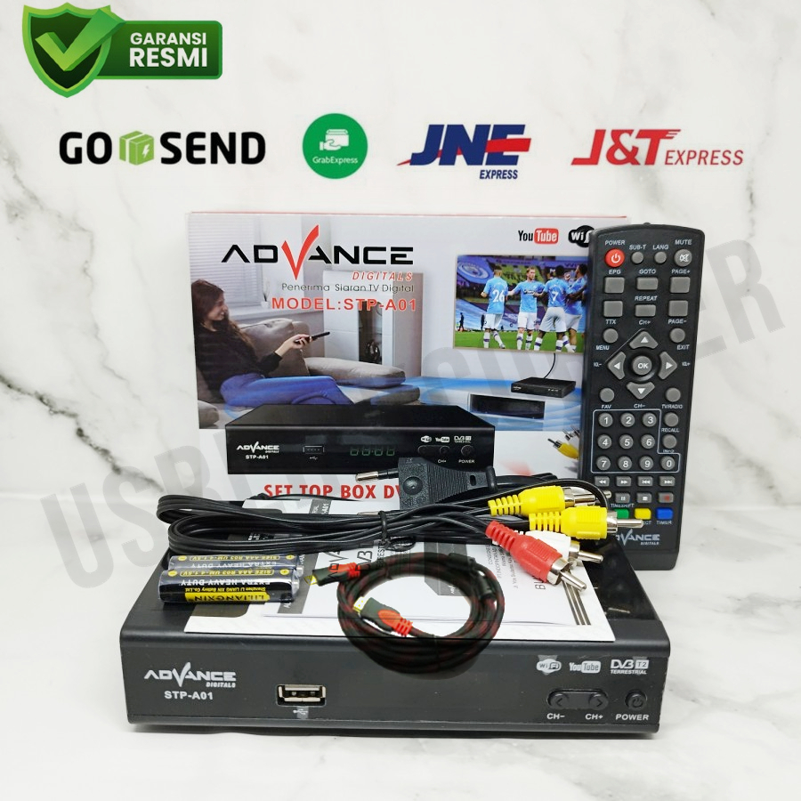 Jual SET TOP BOX TV DIGITAL DVB T2 ADVANCE STP A01 WIFI YOUTUBE FULL HD + HDMI - ORIGINAL ...