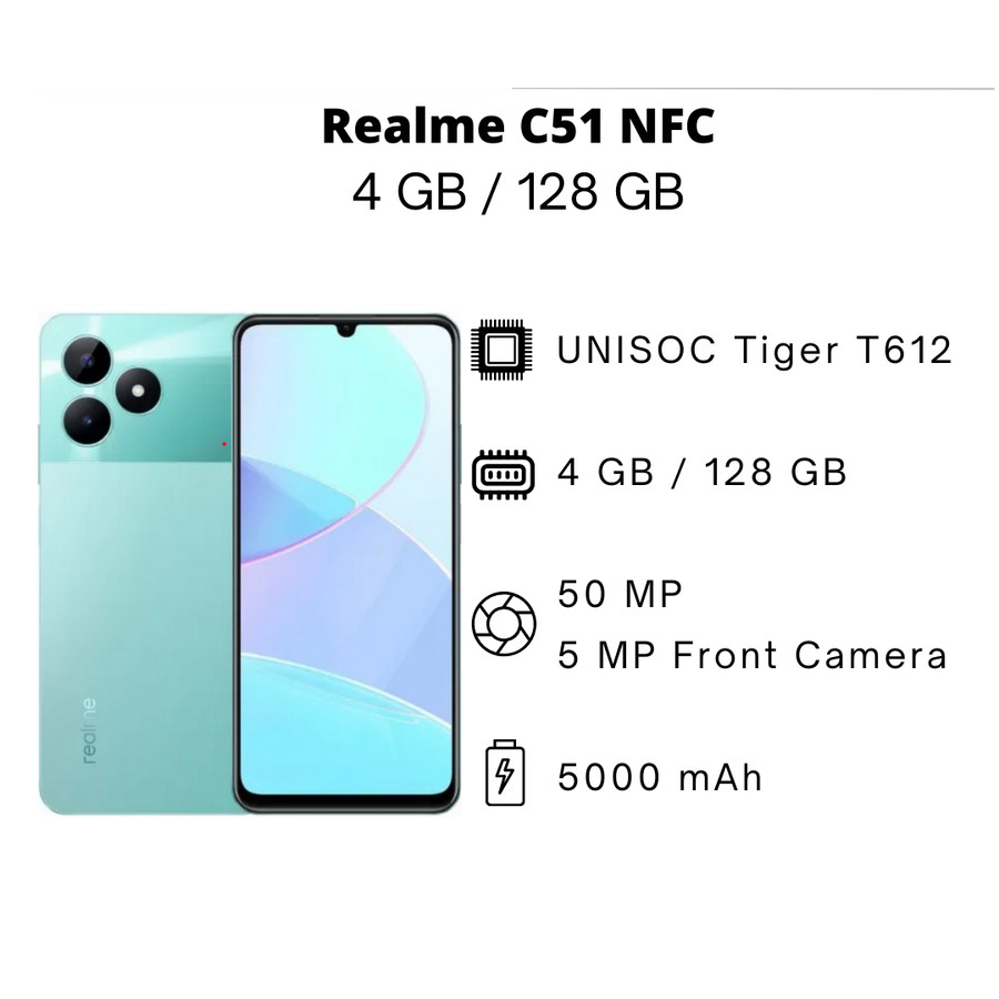 Jual REALME C51 RAM 4/128 GB GARANSI ORIGINAL 1 TAHUN | Shopee Indonesia