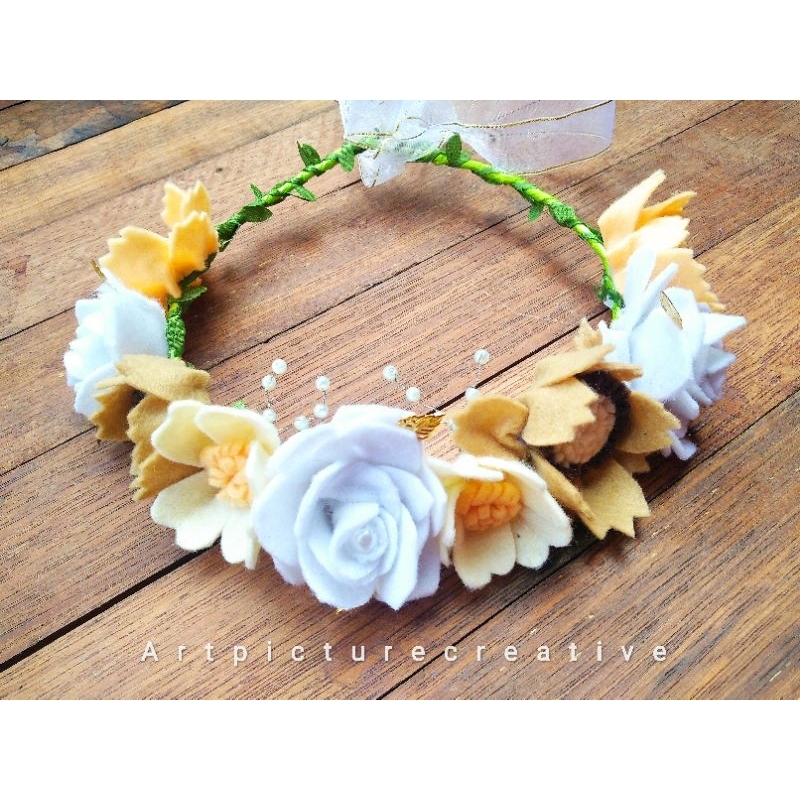 Jual Termurah flower crown bunga mawar elegan/flower crown pesta ...