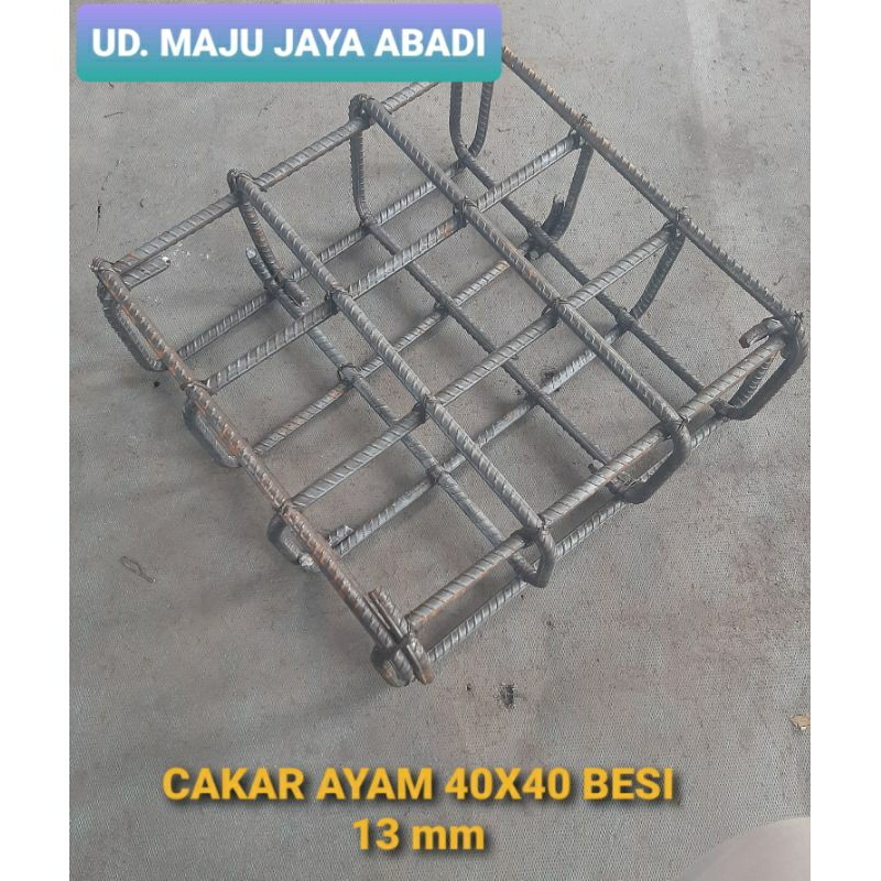 Jual Cakar Ayam ukuran 40x40 tinggi 15 besi 13mm ulir | Shopee Indonesia