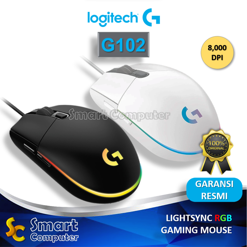 Jual Logitech G102 V2 Lightsync Mouse Gaming Original Garansi Resmi - PUTIH | Shopee Indonesia