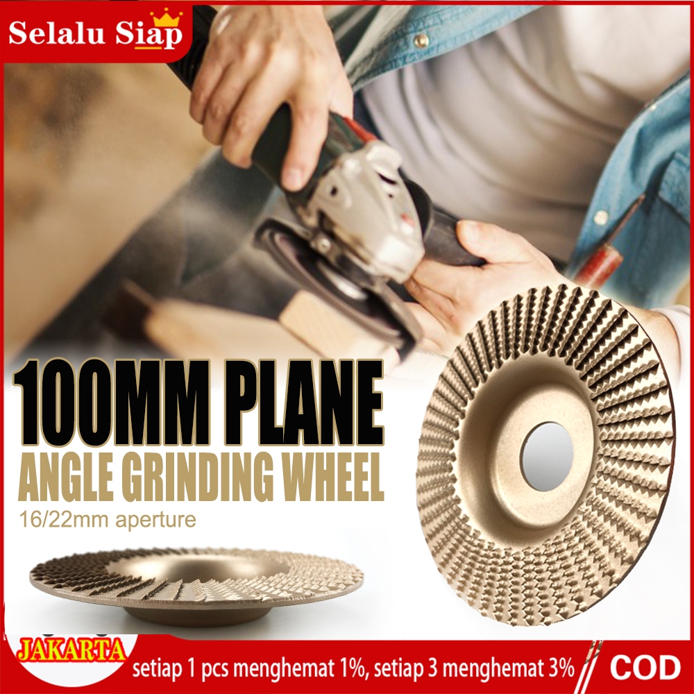 Jual 100mm pesawat sudut miring roda gerinda kayu poles roda ukiran ...