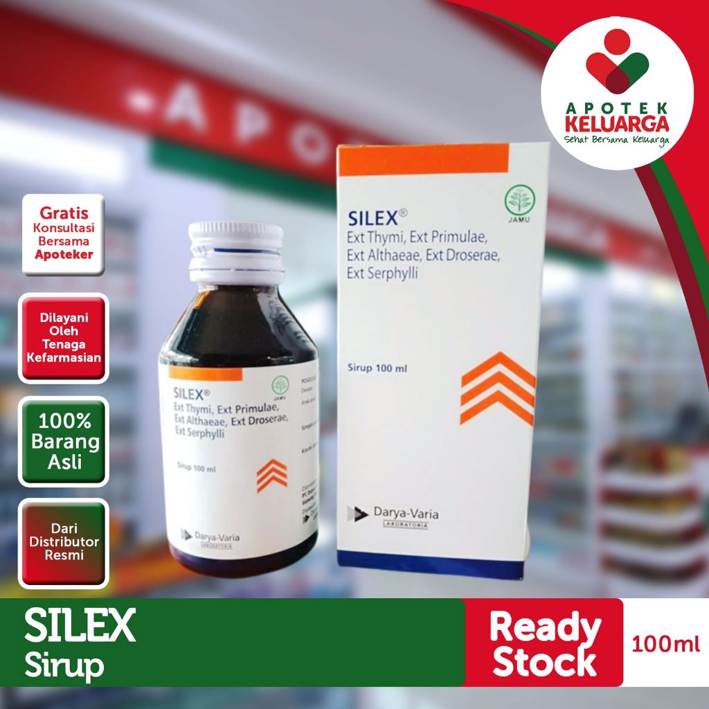Jual SILEX Syrup 100 ML - Obat Batuk Sirup Herbal Sylex | Shopee Indonesia