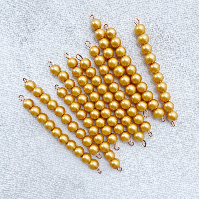 Jual Golden Beads Puluhan/Ten Bar/Beads Montessori/Alat Berhitung ...