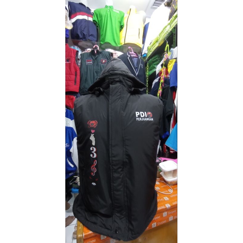 Jual Rompi partai demokrasi Indonesia rompi custom partai pdi milenial ...