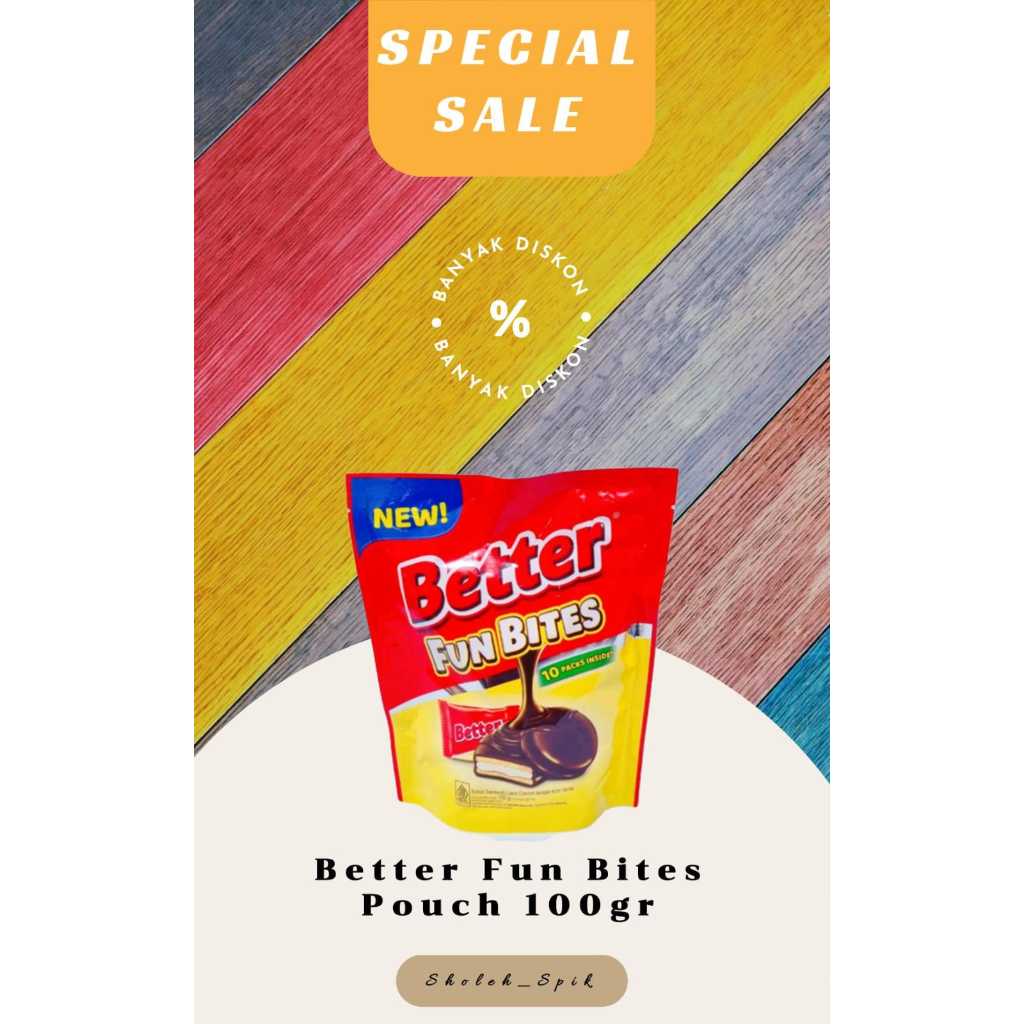 Jual Better fun bites pouch 100gr | Shopee Indonesia