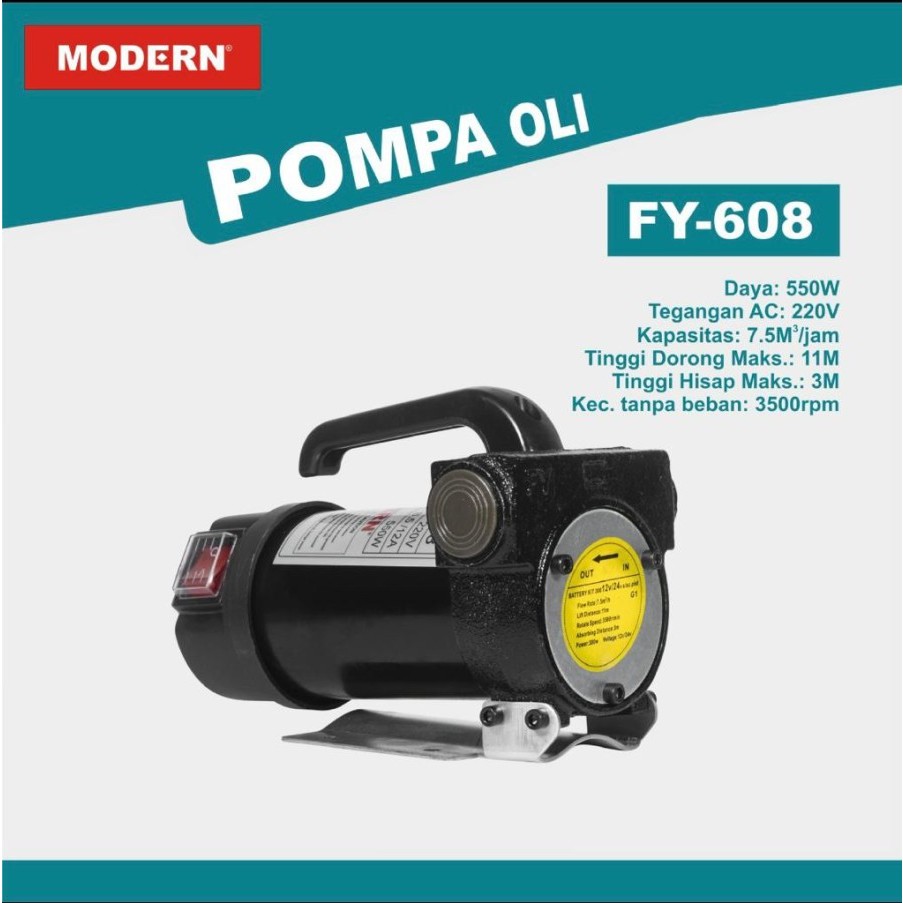 Jual Pompa Minyak Pompa Oil Pompa Oli Modern FY 608 220 volt - pompa ...