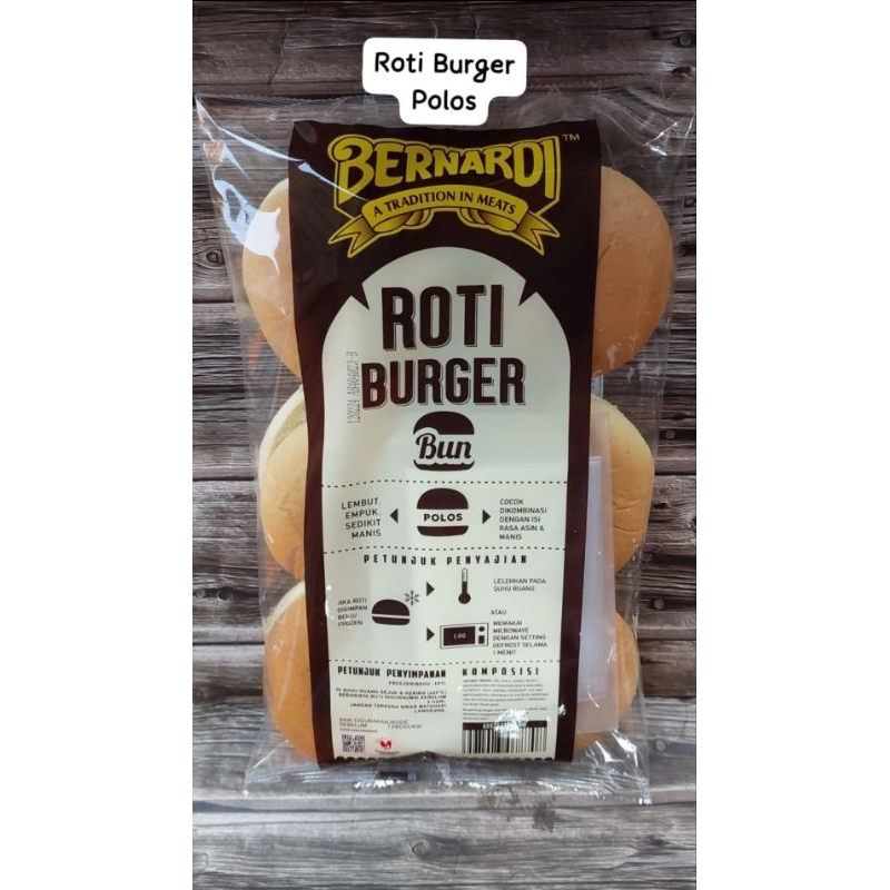 Jual Bernardi Roti Burger Polos 6 pcs | Shopee Indonesia
