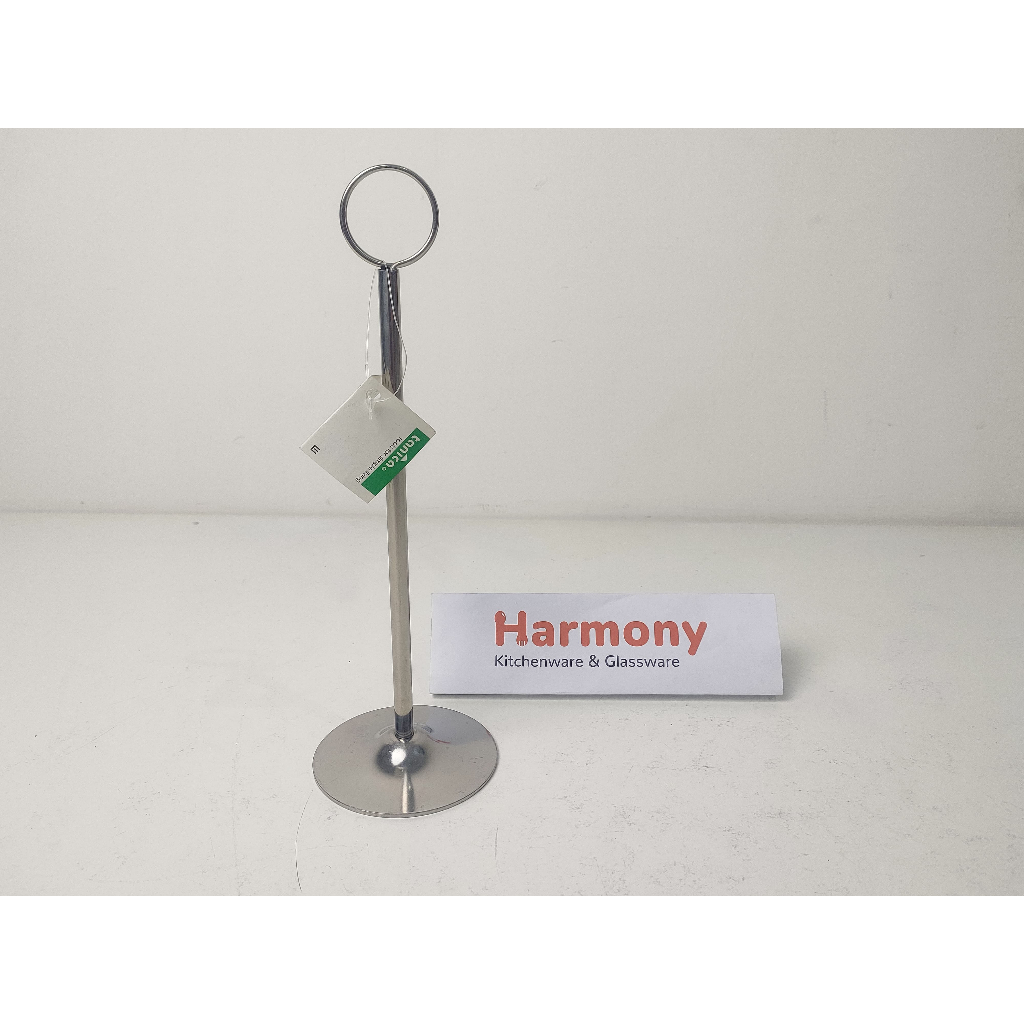 Jual Tanica Menu & Card Holder 25cm Stainless Steel | Shopee Indonesia