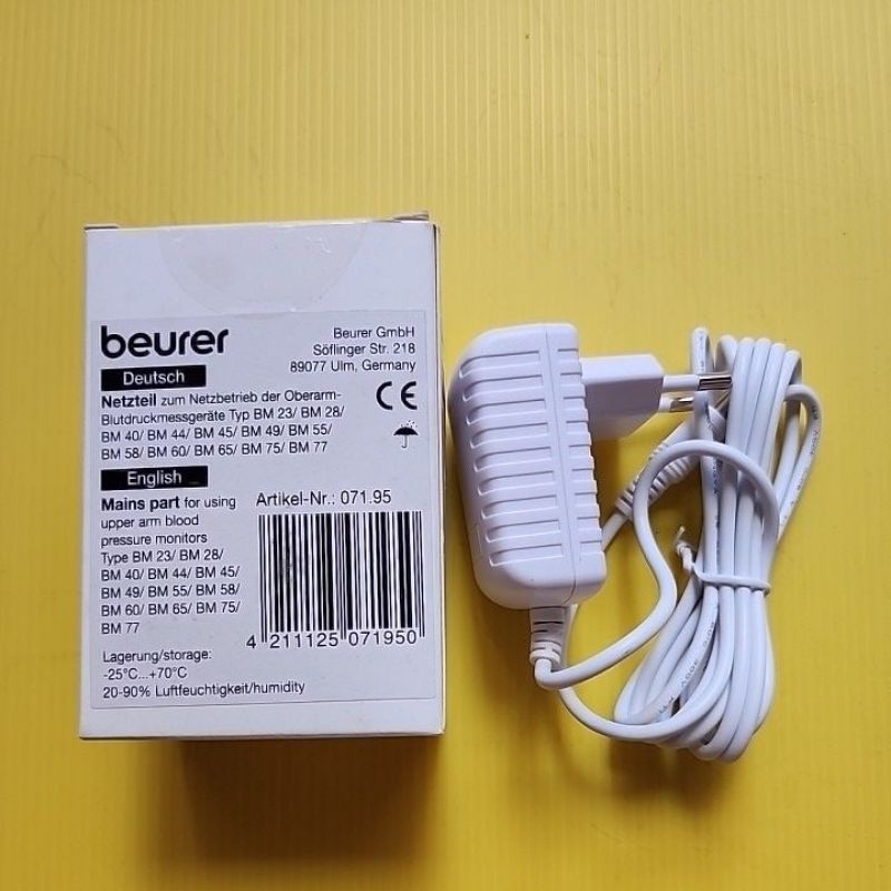 Jual Adaptor Listrik untuk Tensimeter beurer - Original | Shopee Indonesia