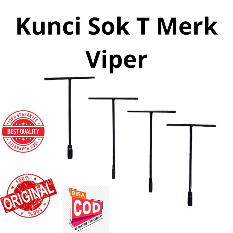 Jual Kunci shock sok T set merk viper merk oliq Uk 8-10-12-14 | Shopee ...